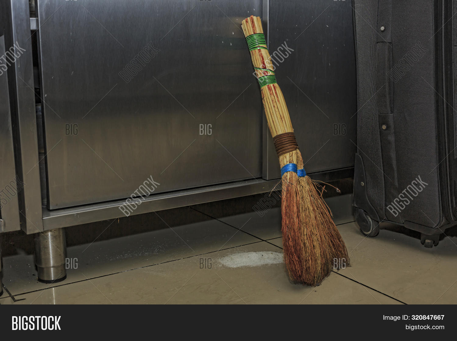 Broom Sweeps Garbage Image & Photo (Free Trial) | Bigstock