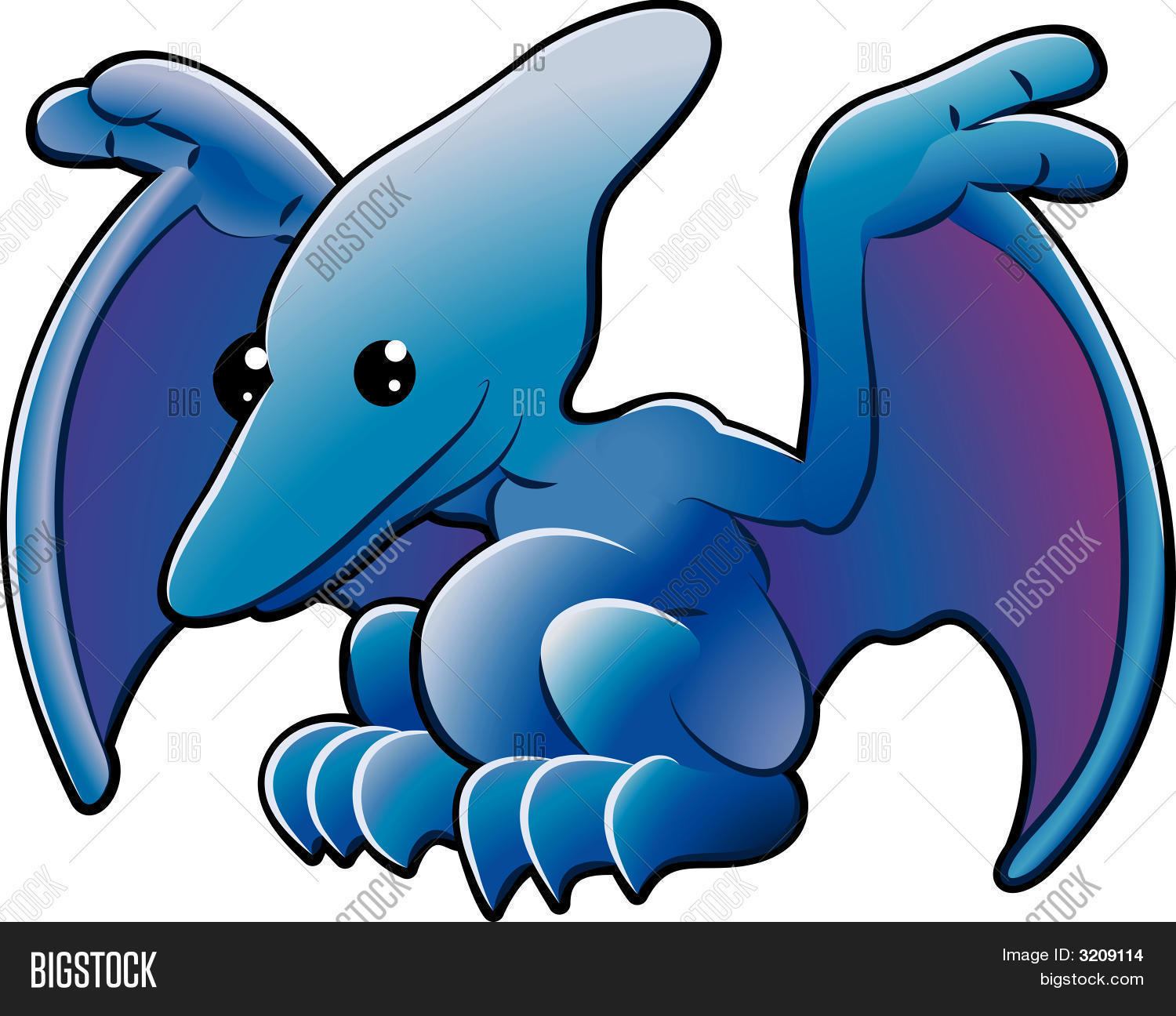 Cute Pterodactyl Vector & Photo (Free Trial) | Bigstock