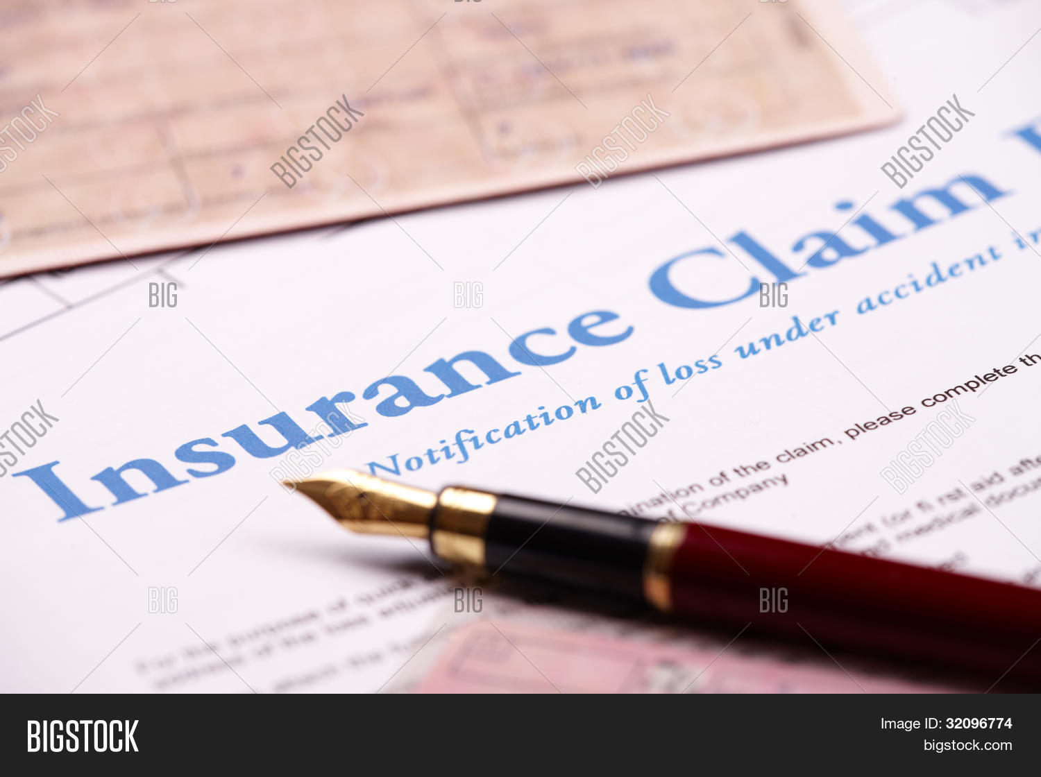 Blank Insurance Claim Image & Photo (Free Trial) | Bigstock
