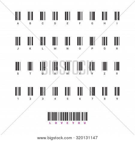 Bar Code Alphabet. Vector & Photo (Free Trial) | Bigstock