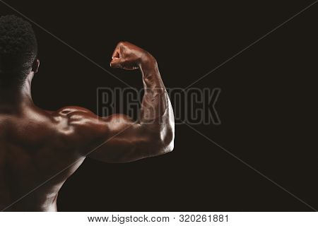African American Man Flexing Biceps Images, Illustrations & Vectors ...