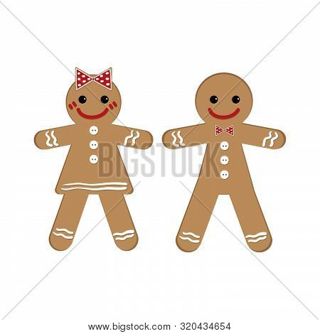 Gingerbread Man Woman Vector & Photo (Free Trial) | Bigstock