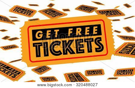 Get Free Tickets Event Image & Photo (Free Trial) | Bigstock