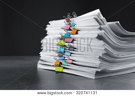Stack Documents Binder Image & Photo (Free Trial) | Bigstock