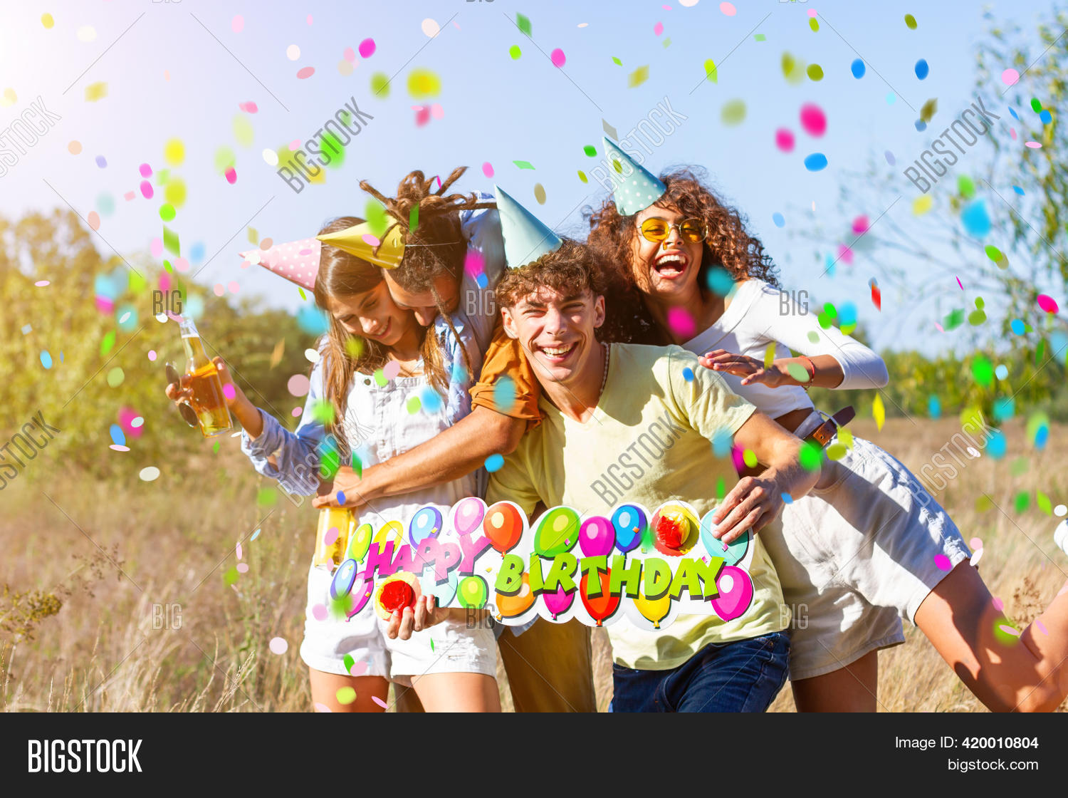Happy Excited Friends Image & Photo (Free Trial) | Bigstock