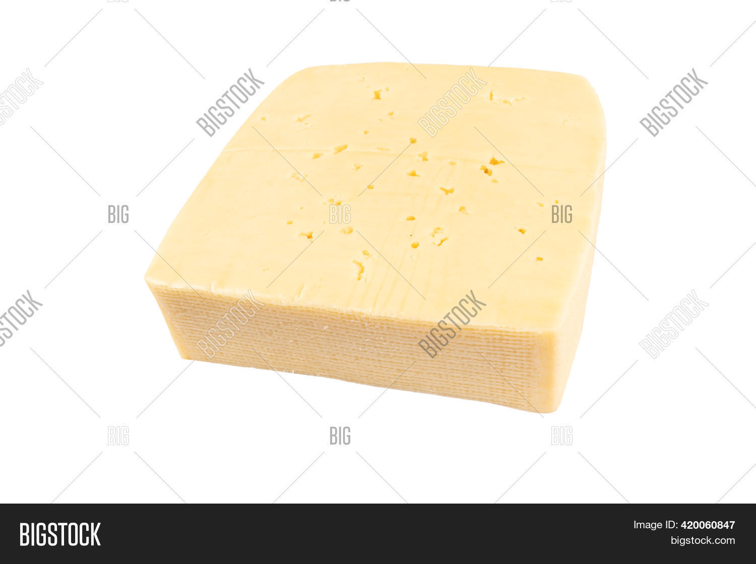 Cheese Block Isolated Image & Photo (Free Trial) | Bigstock