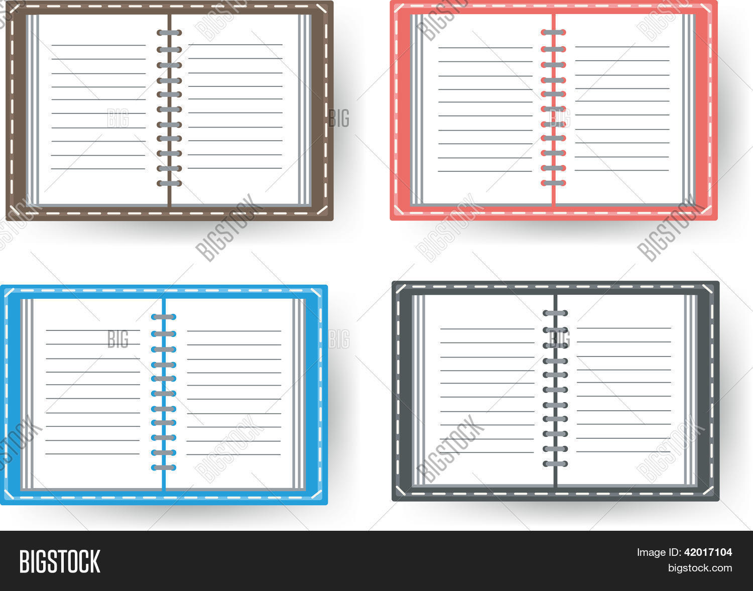 Set Diary Line Vector & Photo (Free Trial) | Bigstock