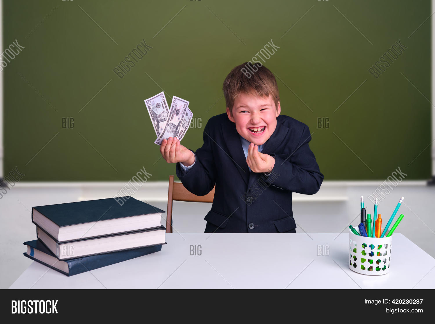 Cunning Boy Money His Image & Photo (Free Trial) | Bigstock