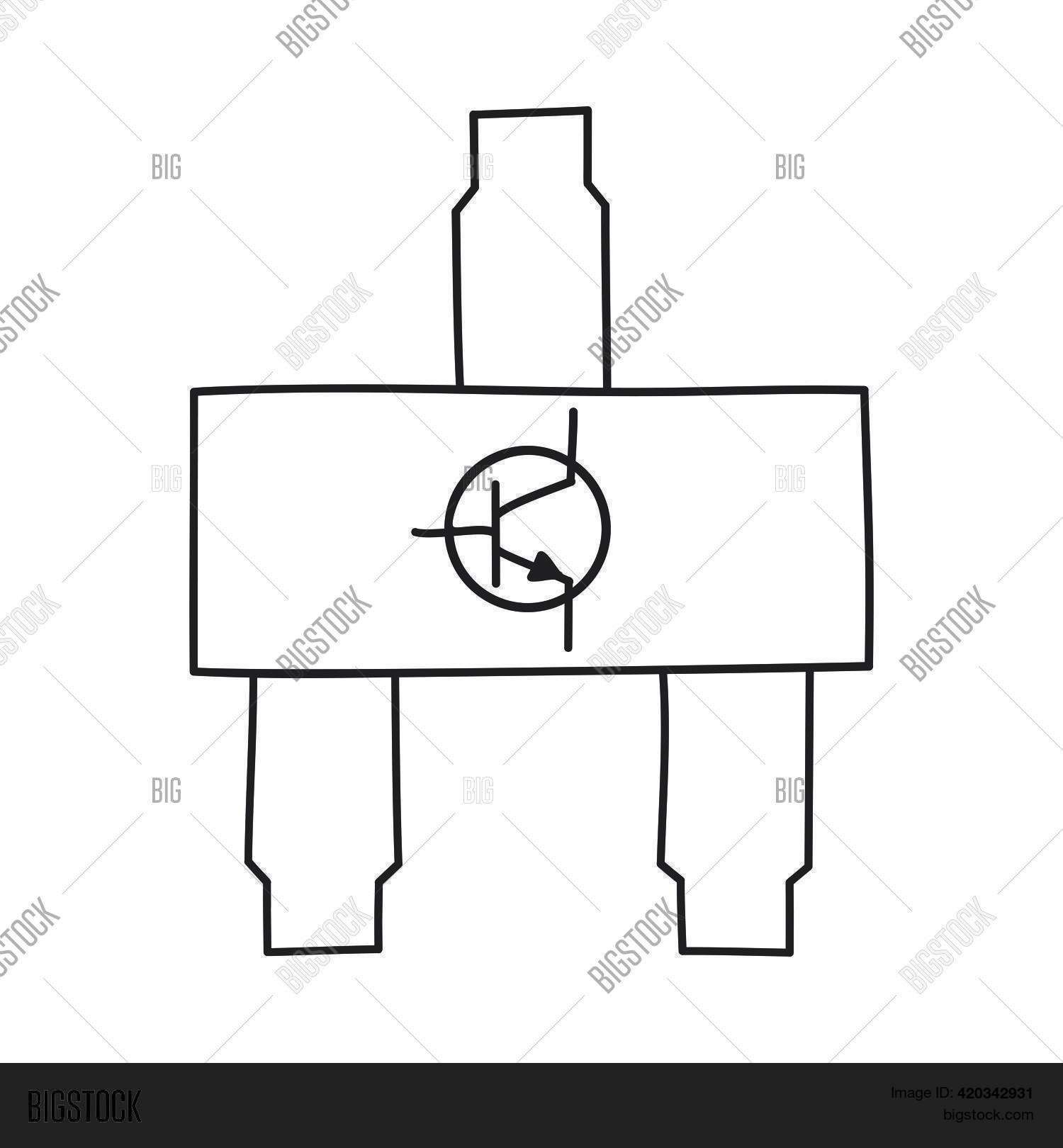 Smd Transistor Icon. Vector & Photo (Free Trial) | Bigstock