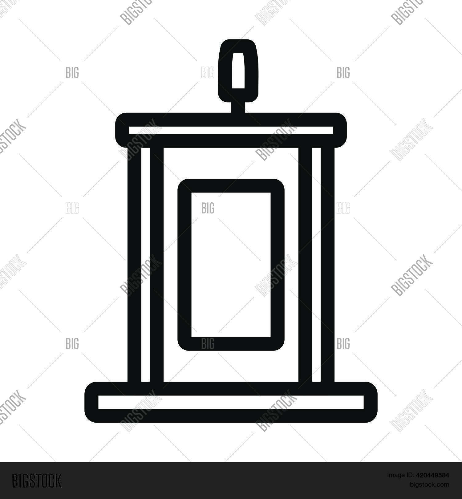 Witness Stand Icon. Vector & Photo (Free Trial) | Bigstock
