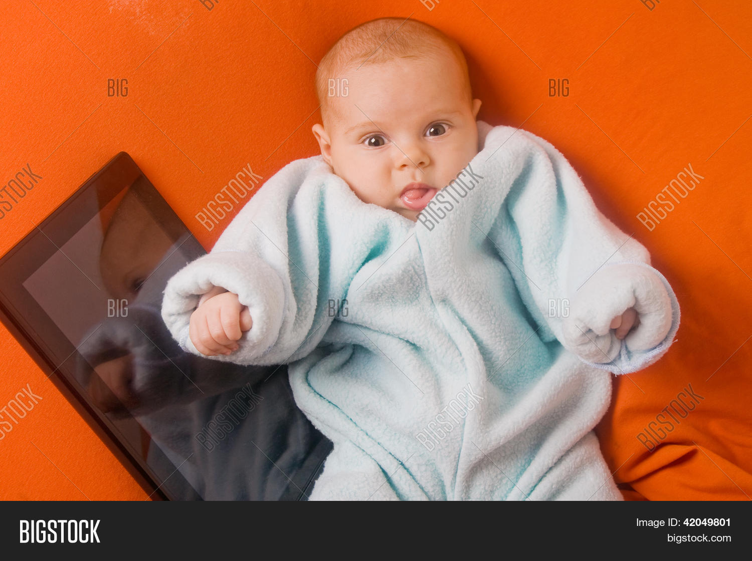 Funny Baby Tablet Image & Photo (Free Trial) | Bigstock