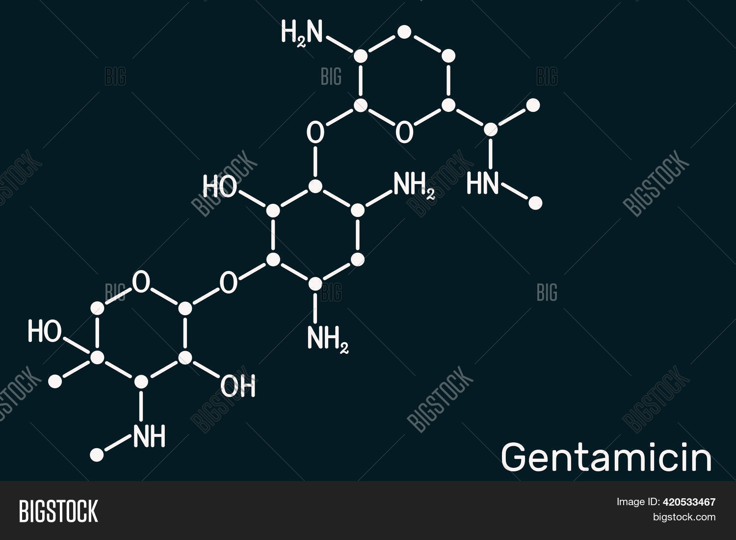 Gentamicin Molecule. Image & Photo (Free Trial) | Bigstock