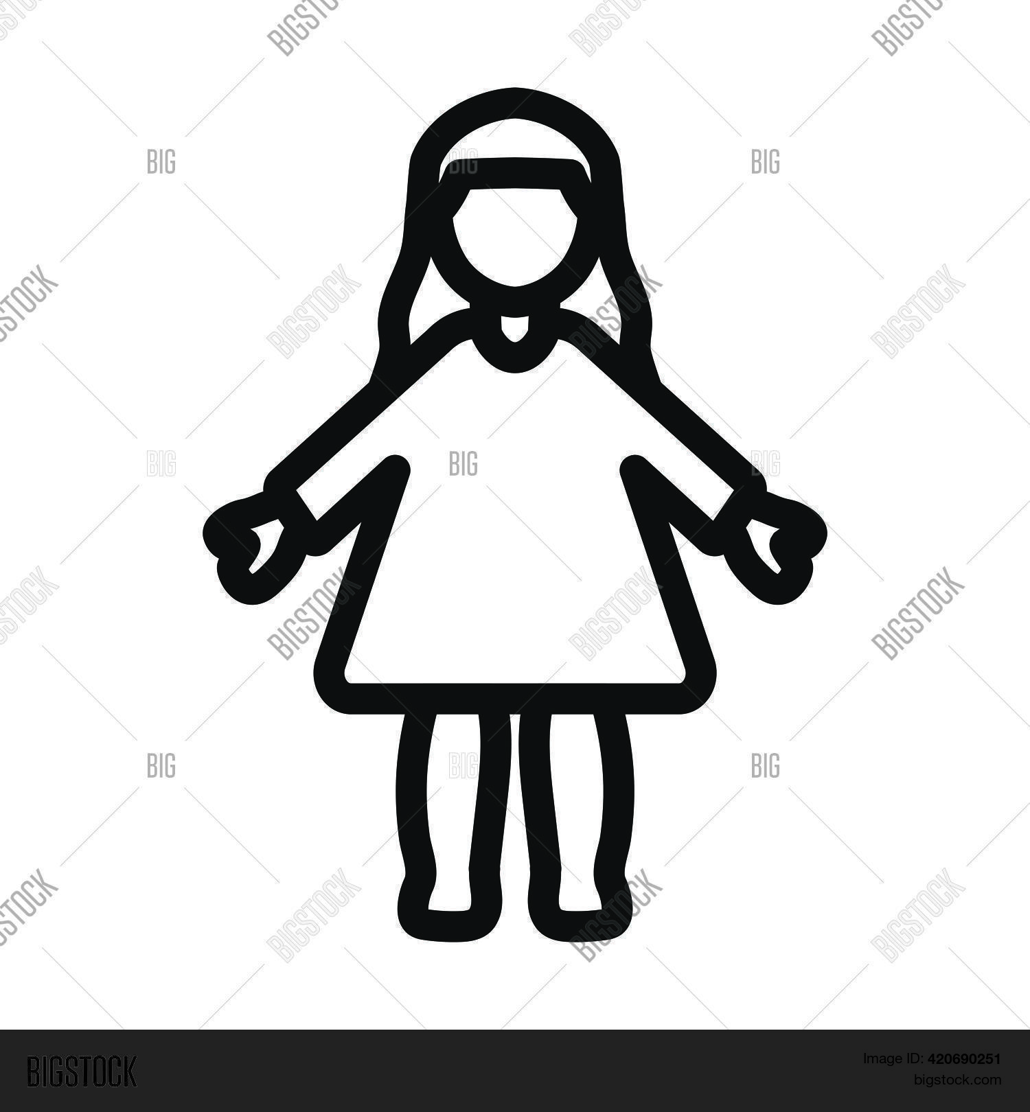 Doll Toy Icon. Vector & Photo (Free Trial) | Bigstock