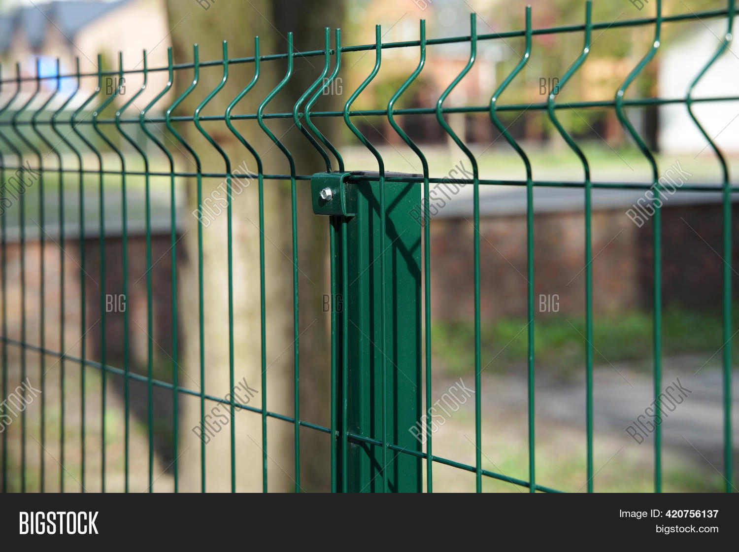 Steel Grating Fence Image & Photo (Free Trial) | Bigstock