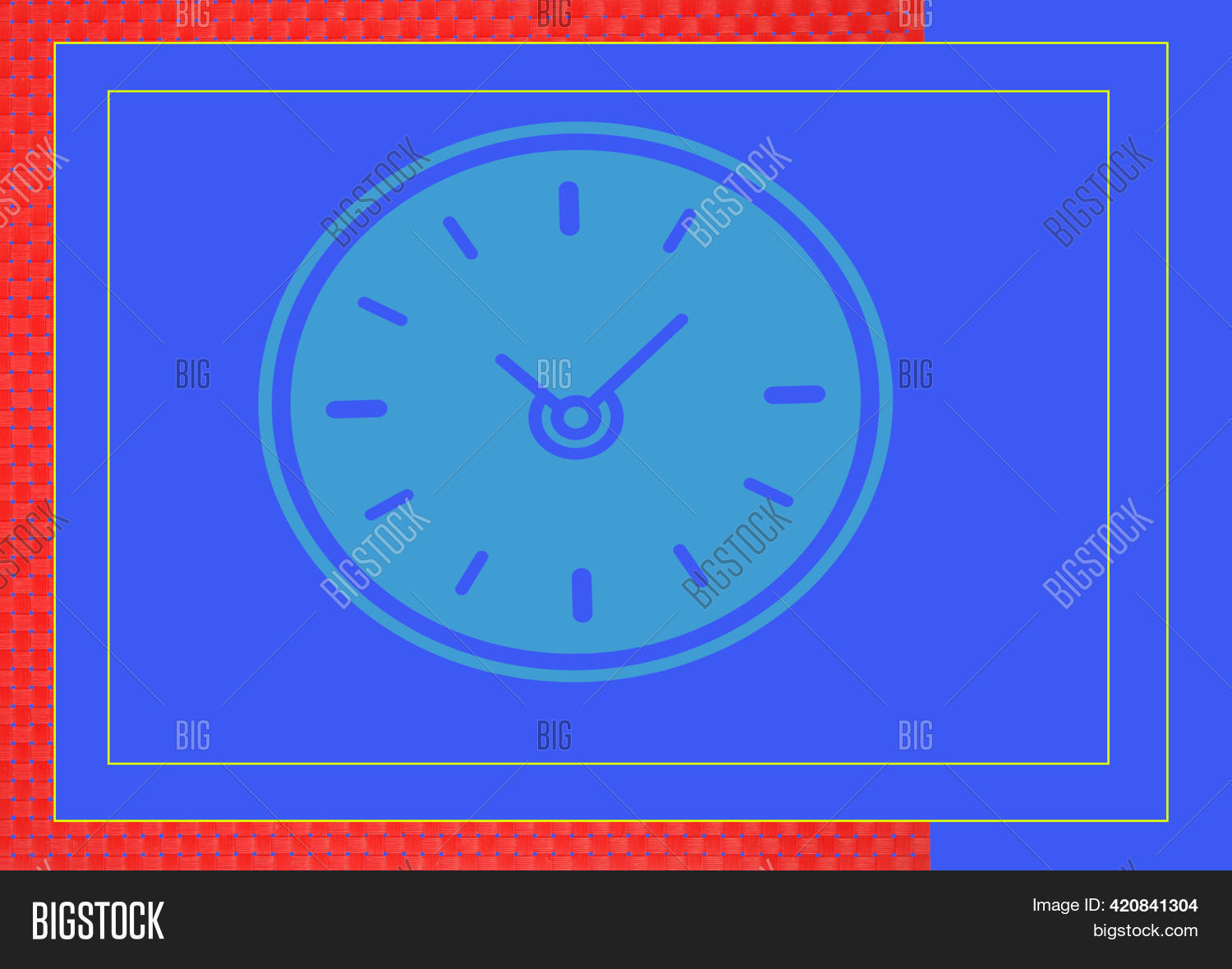 Composition Blue Clock Image & Photo (Free Trial) | Bigstock