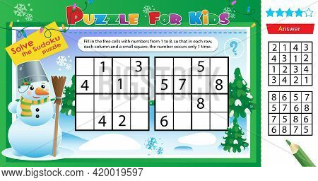 Solve Winter Sudoku Vector & Photo (Free Trial) | Bigstock