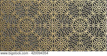 Gold Islamic Art 3d Vector & Photo (Free Trial) | Bigstock