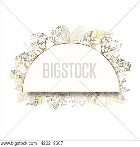 Gold Frame. Half Vector & Photo (Free Trial) | Bigstock