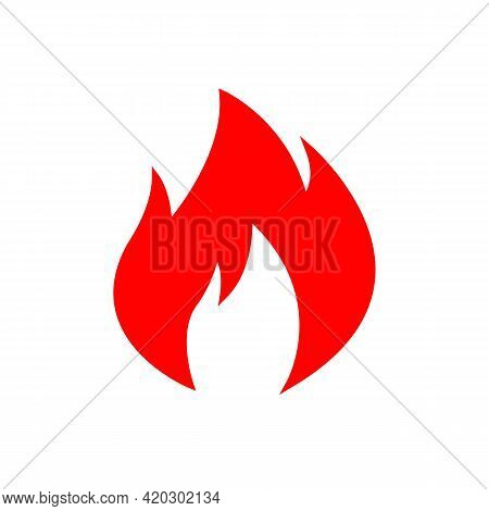 Fire Flame Sign Red Vector & Photo (Free Trial) | Bigstock