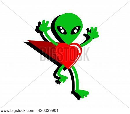 Enamored Alien Heart Vector & Photo (Free Trial) | Bigstock