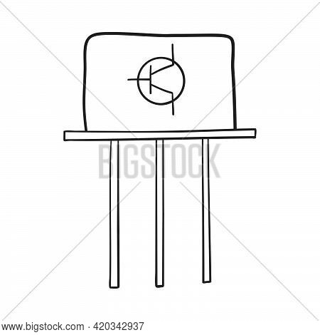 Transistor Icon. Hand Vector & Photo (Free Trial) | Bigstock