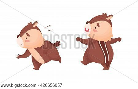 Cartoon Chipmunk Vector & Photo (Free Trial) | Bigstock