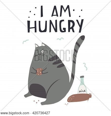 Guilty Cat Color Flat Vector & Photo (Free Trial) | Bigstock