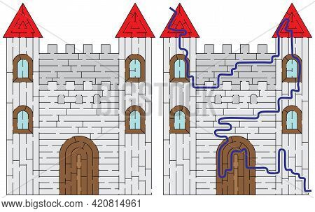 Castle Maze Kids Vector & Photo (Free Trial) | Bigstock