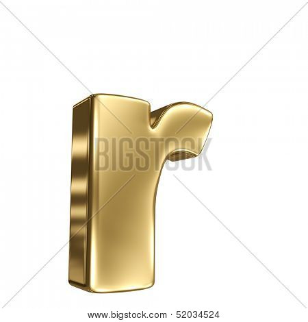 Letter R Gold Solid Image & Photo (Free Trial) | Bigstock