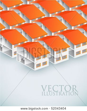 Row Houses - Vector Vector & Photo (Free Trial) | Bigstock