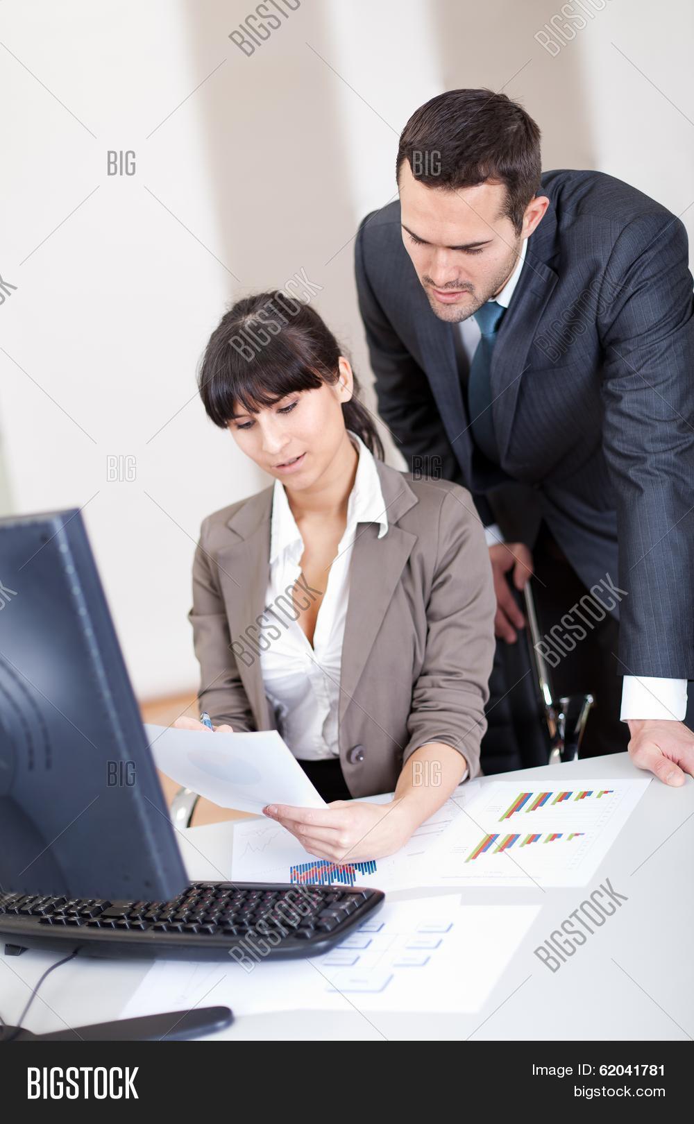 Manager Overseeing Image & Photo (Free Trial) | Bigstock