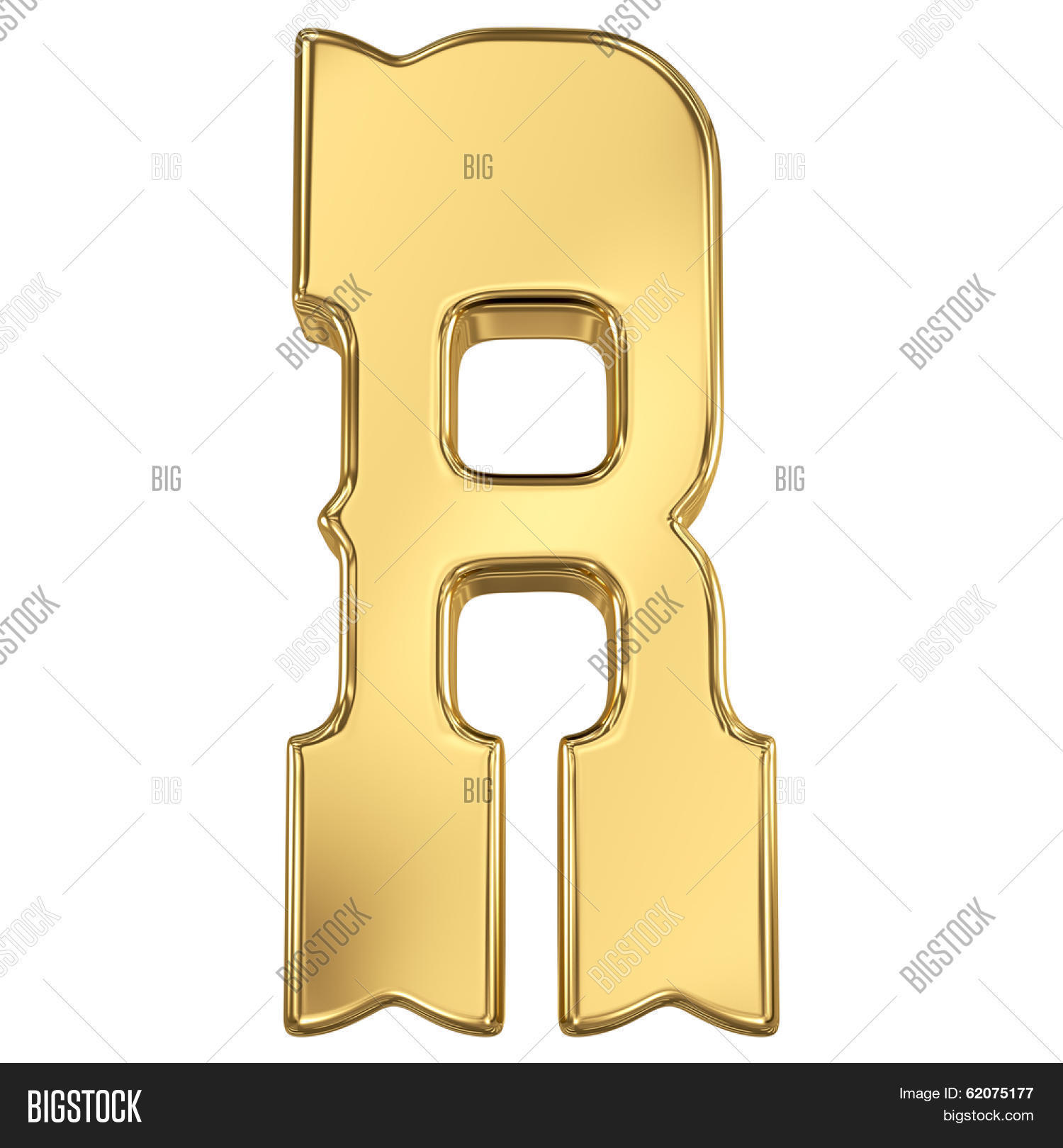 Letter R Gold Solid Image & Photo (Free Trial) | Bigstock