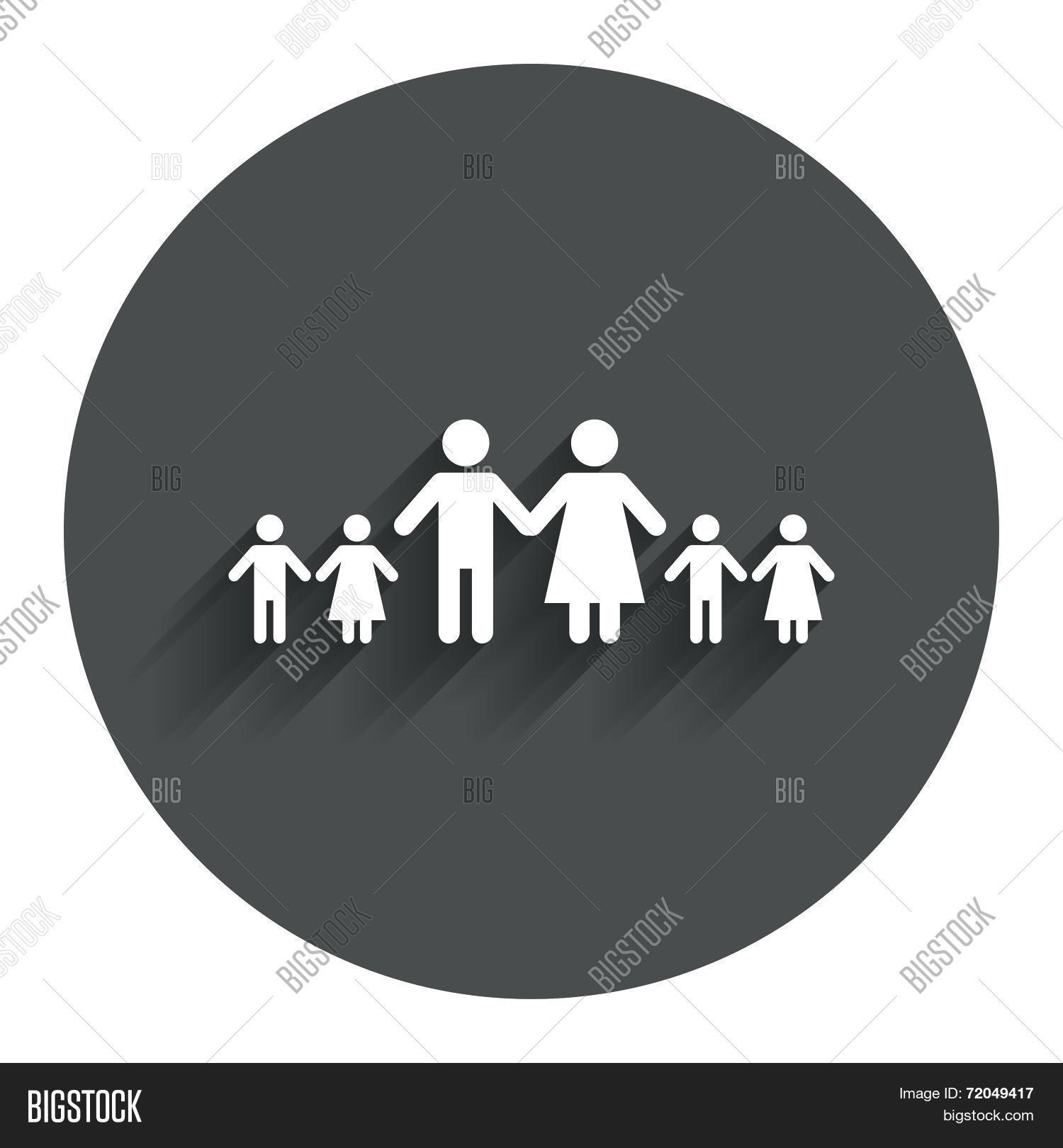 Complete Large Family Vector & Photo (Free Trial) | Bigstock