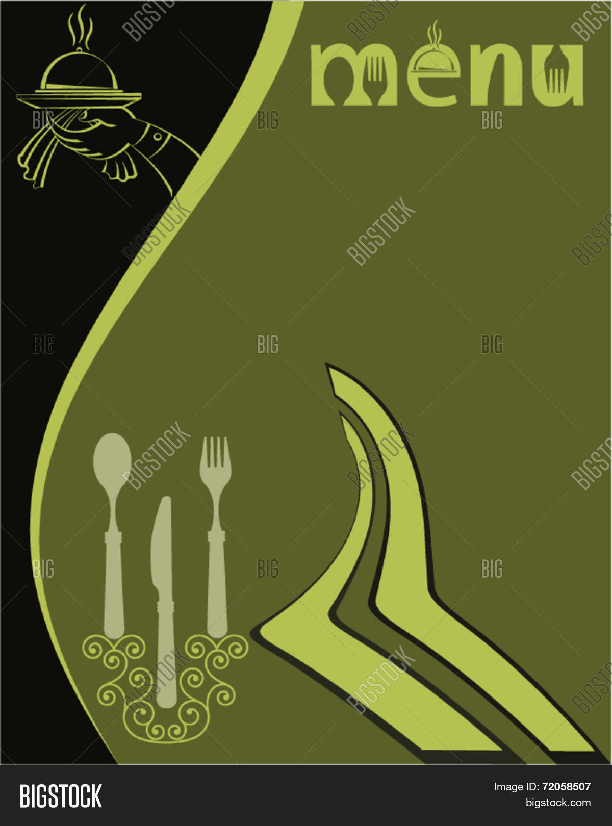 Menu Card Design Vector & Photo (Free Trial) | Bigstock