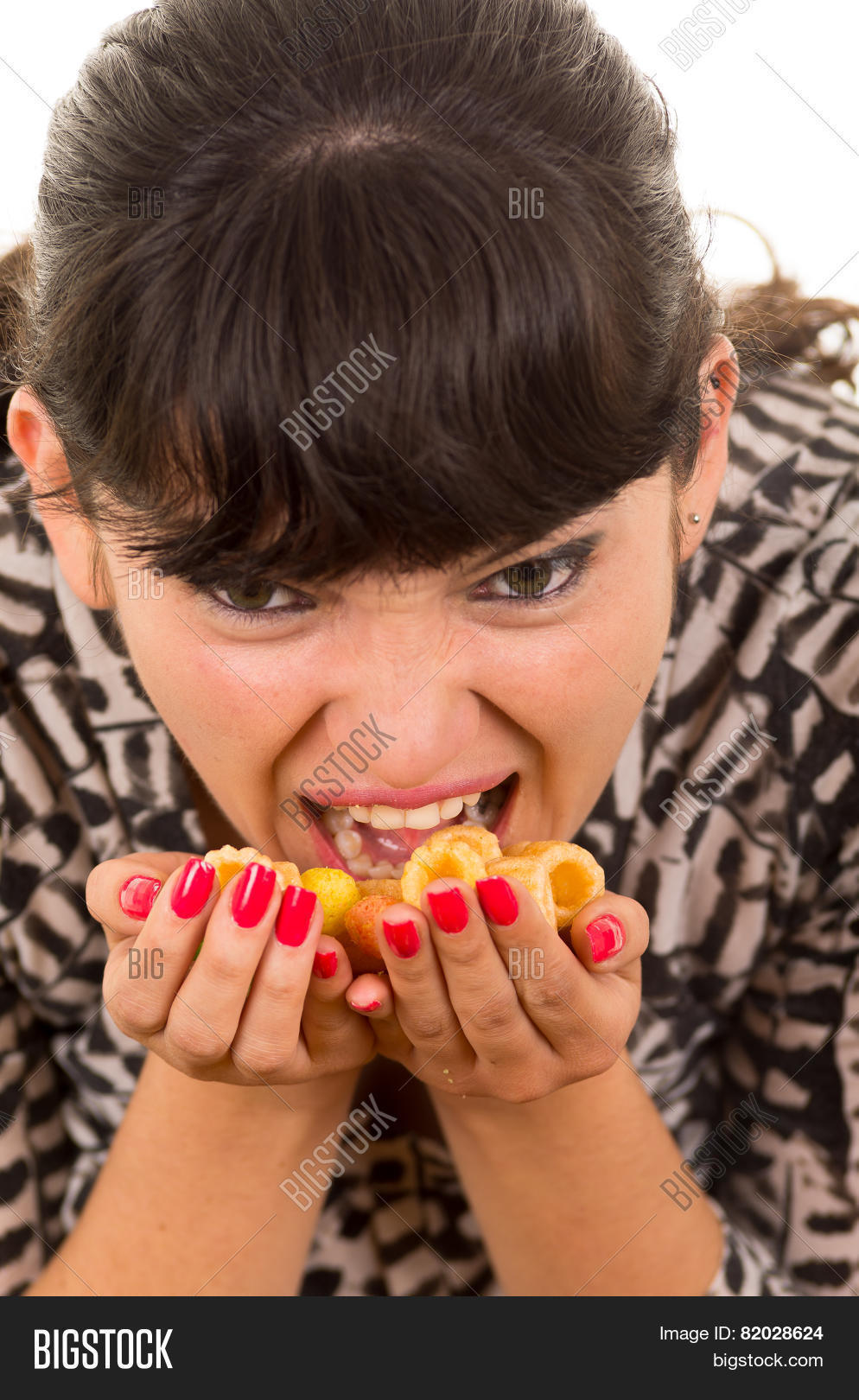 Young Girl Overeating Image & Photo (Free Trial) | Bigstock