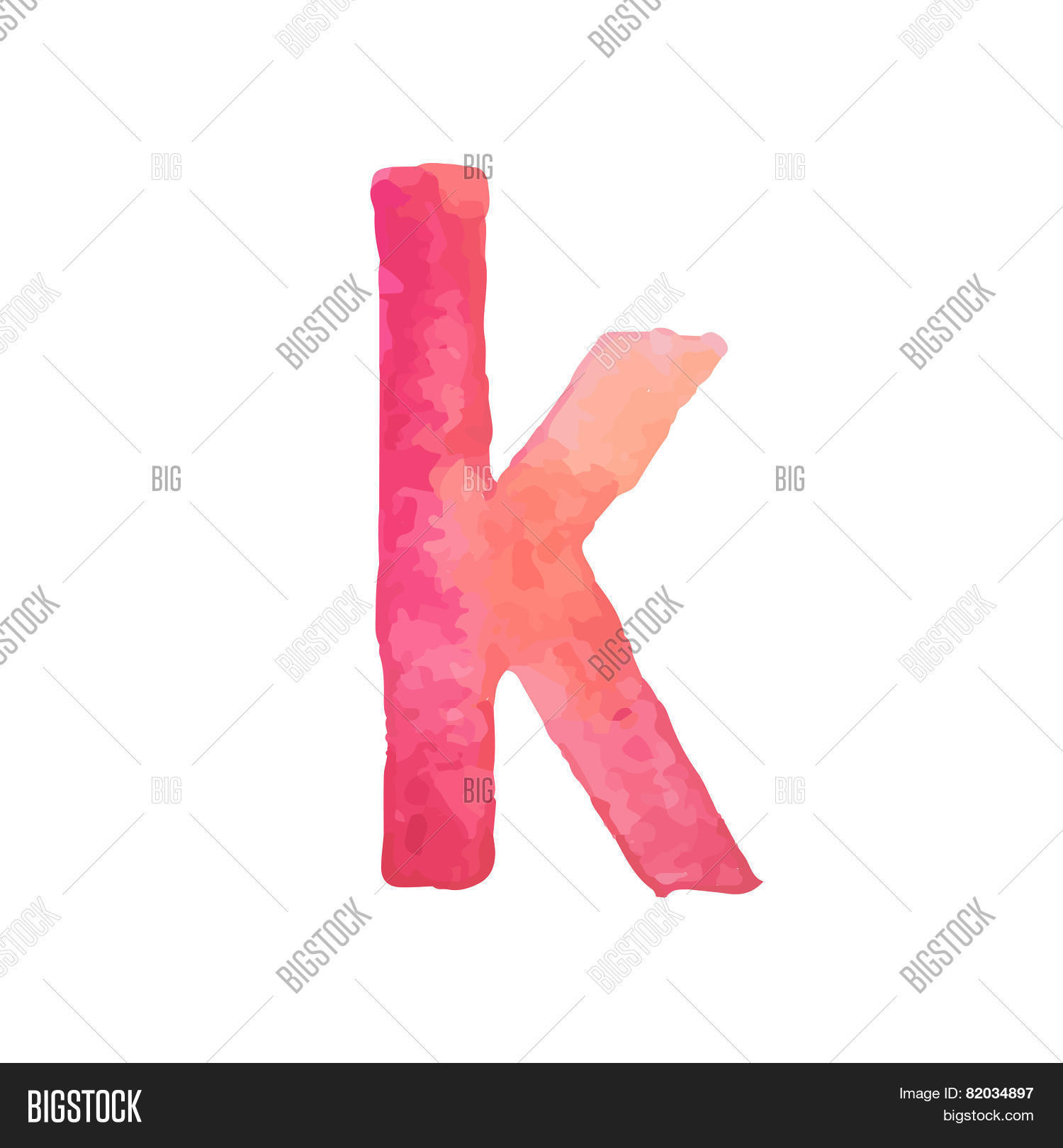 Letter K Colorful Vector & Photo (Free Trial) | Bigstock