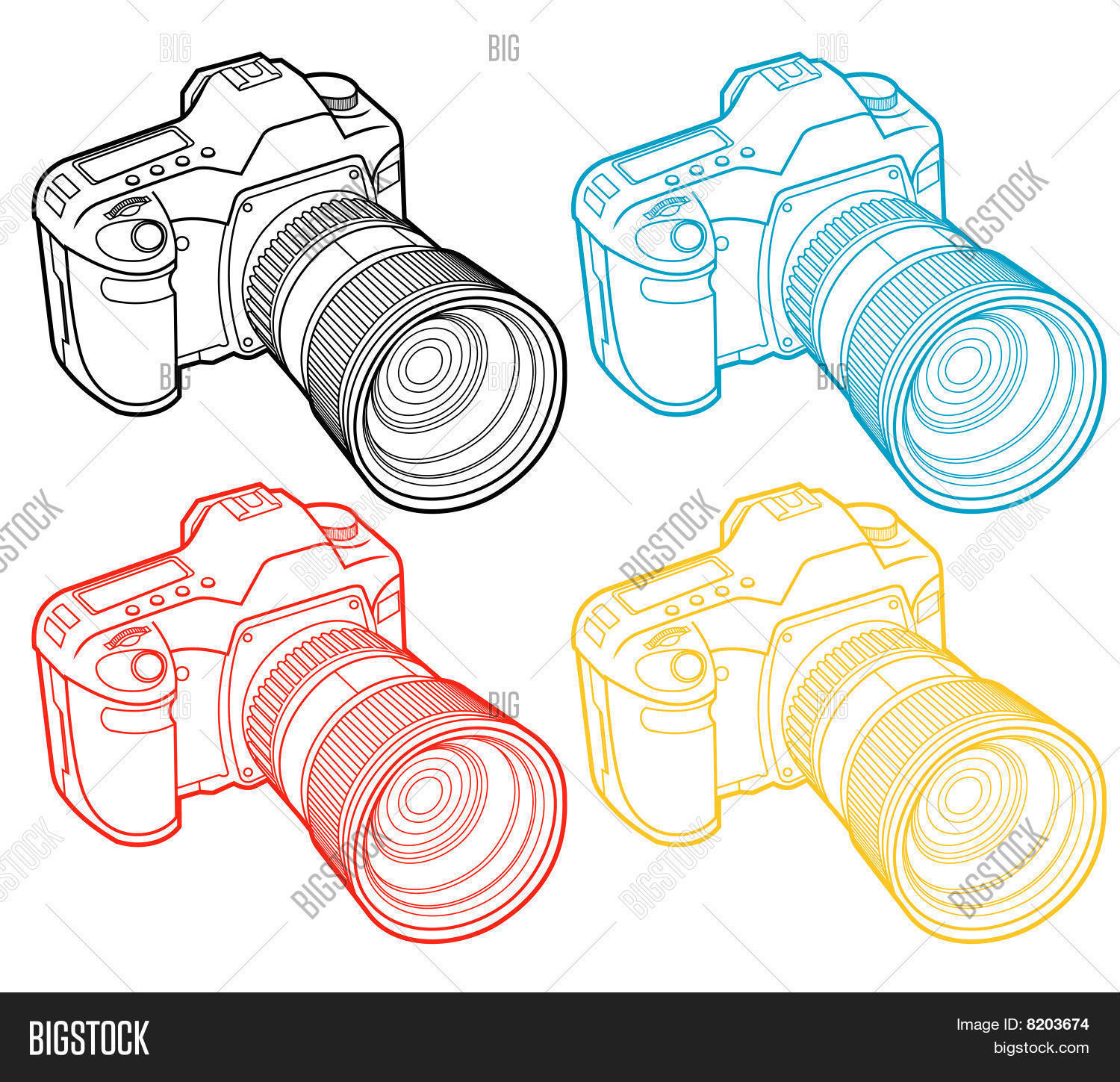 Dslr Camera Vector & Photo (Free Trial) | Bigstock
