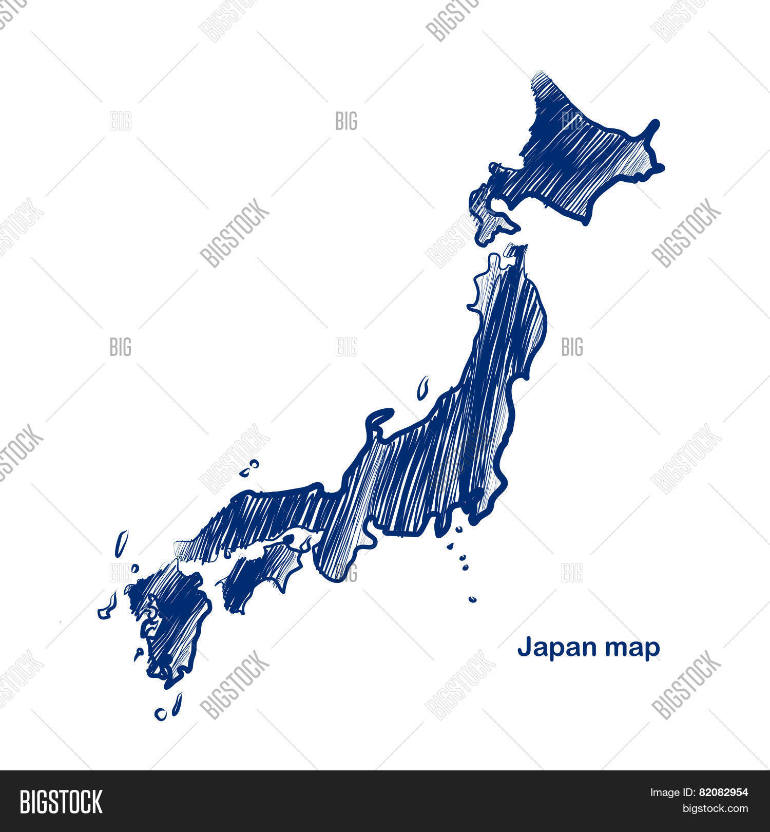 Japan Map Vector & Photo (Free Trial) | Bigstock