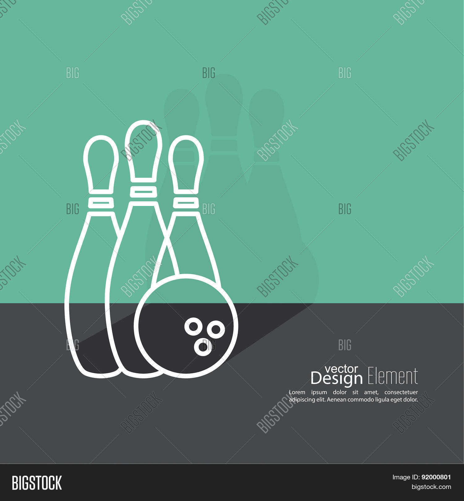 Bowling. Vector Vector & Photo (Free Trial) | Bigstock