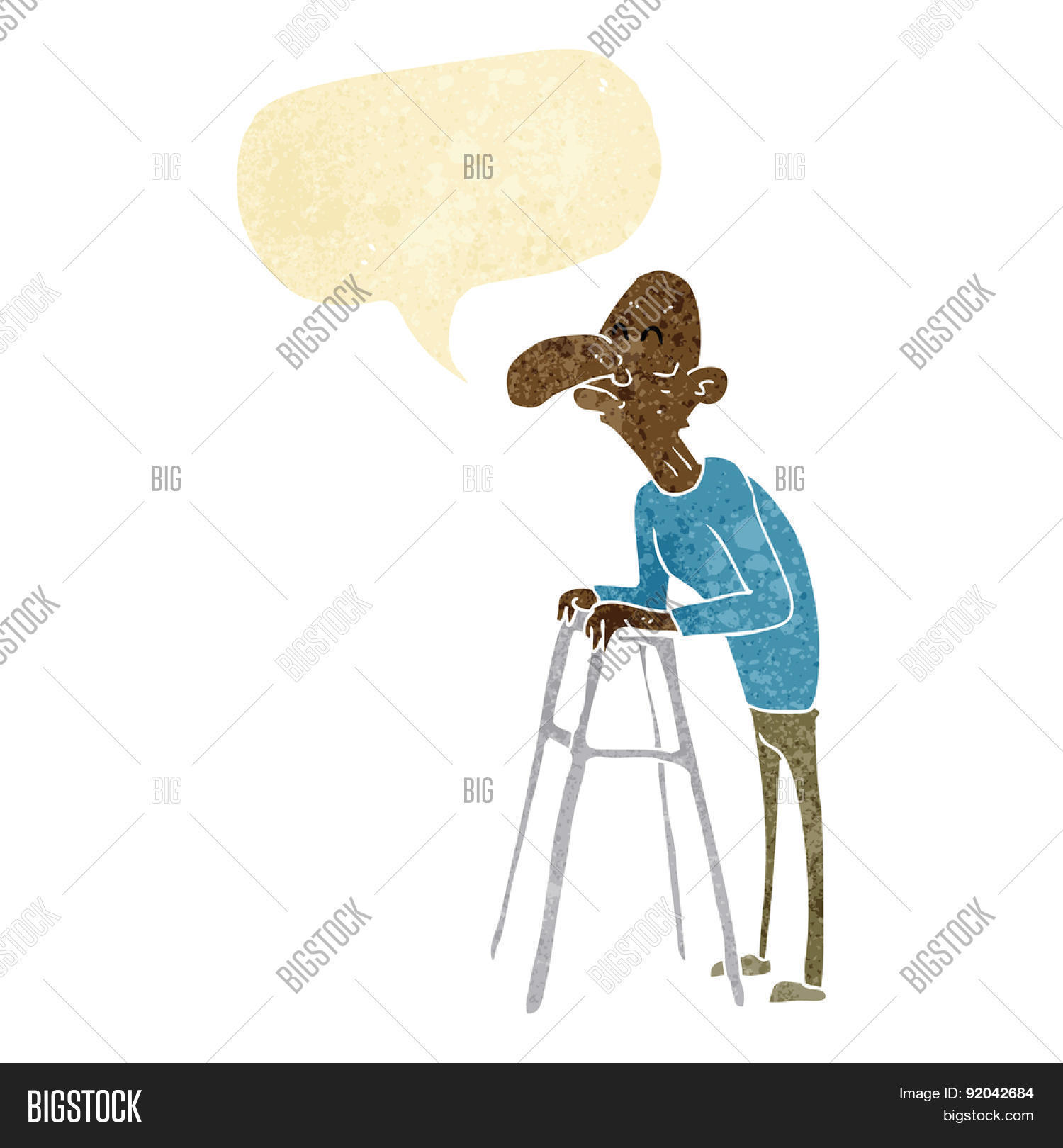 Cartoon Old Man Vector & Photo (Free Trial) | Bigstock