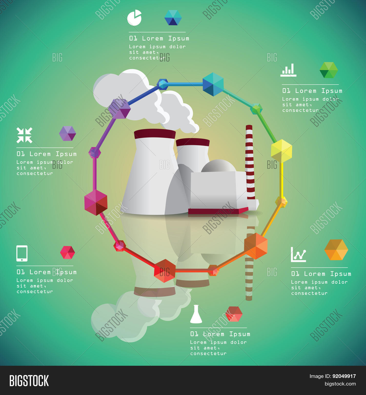 Nuclear Power Plant Vector & Photo (Free Trial) | Bigstock