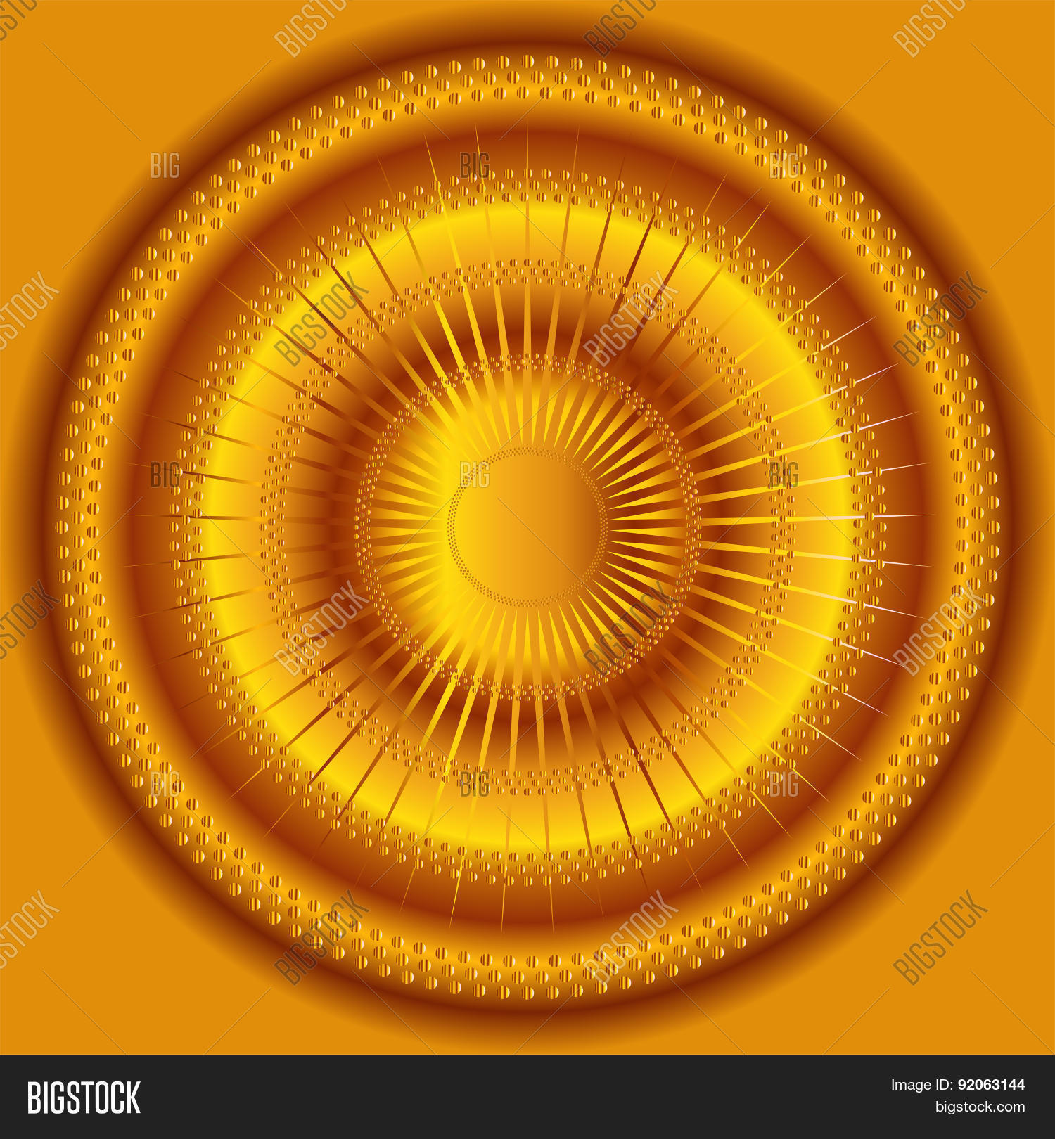 Abstract Circular Gold Image & Photo (Free Trial) | Bigstock