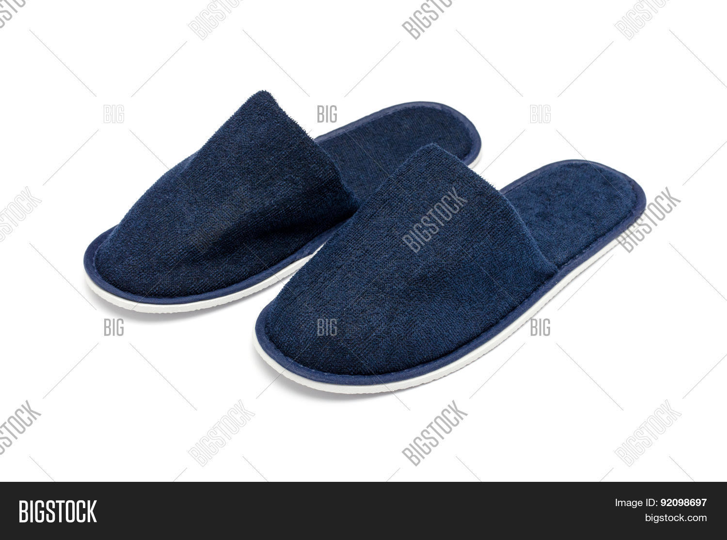 Pair Blue Slippers Image & Photo (Free Trial) | Bigstock