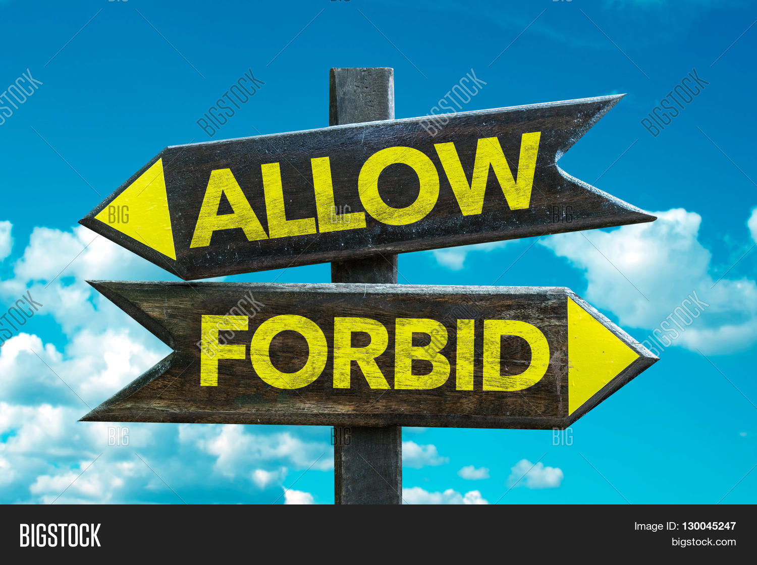 Allow - Forbid Image & Photo (Free Trial) | Bigstock