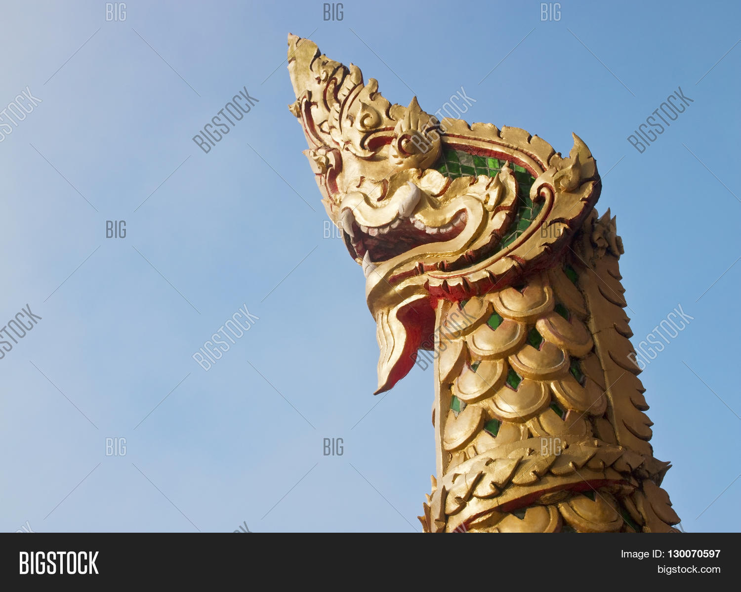 King Naga Statue Thai Image & Photo (Free Trial) | Bigstock