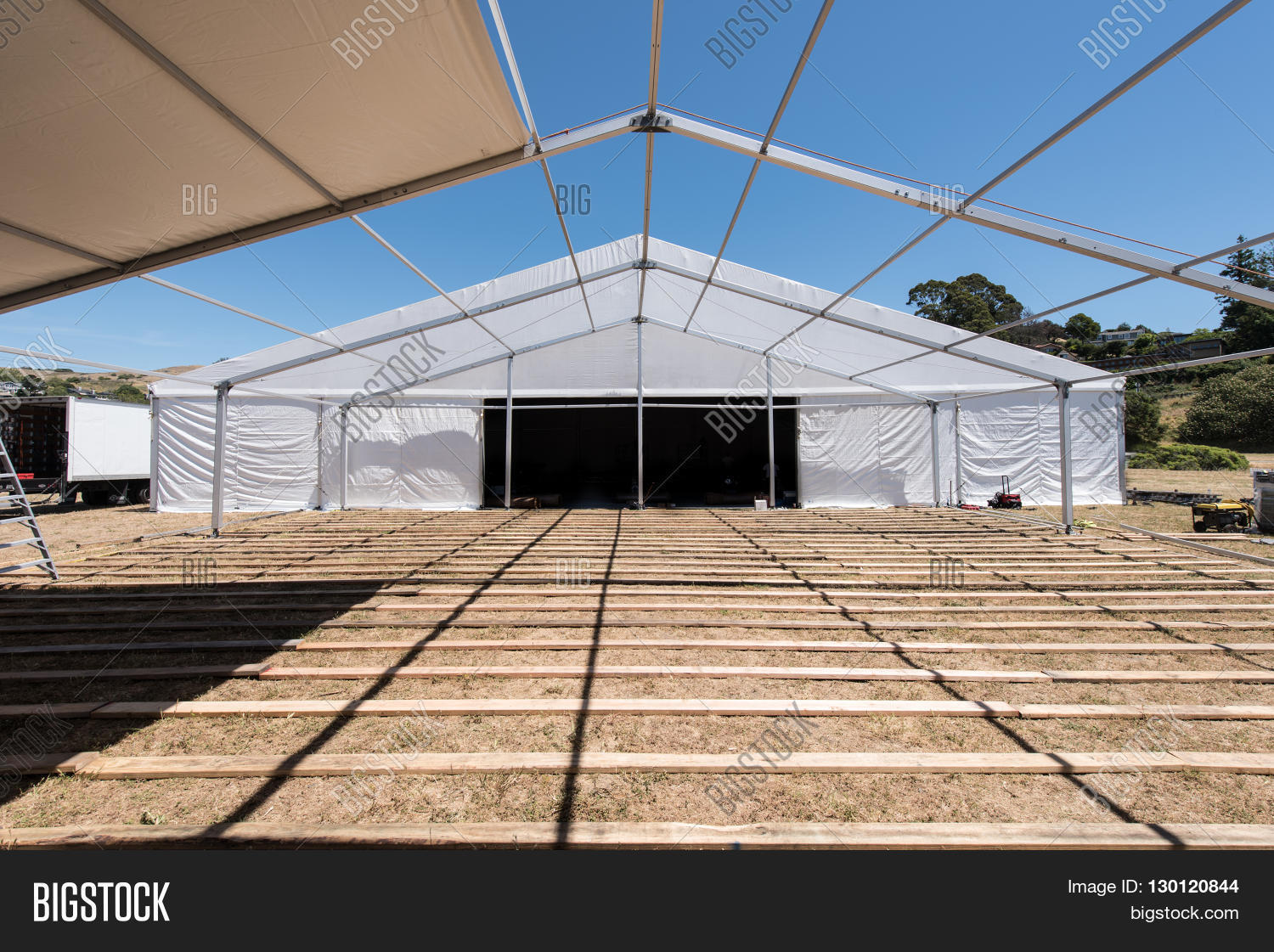 Large White Tent Grass Image & Photo (Free Trial) | Bigstock