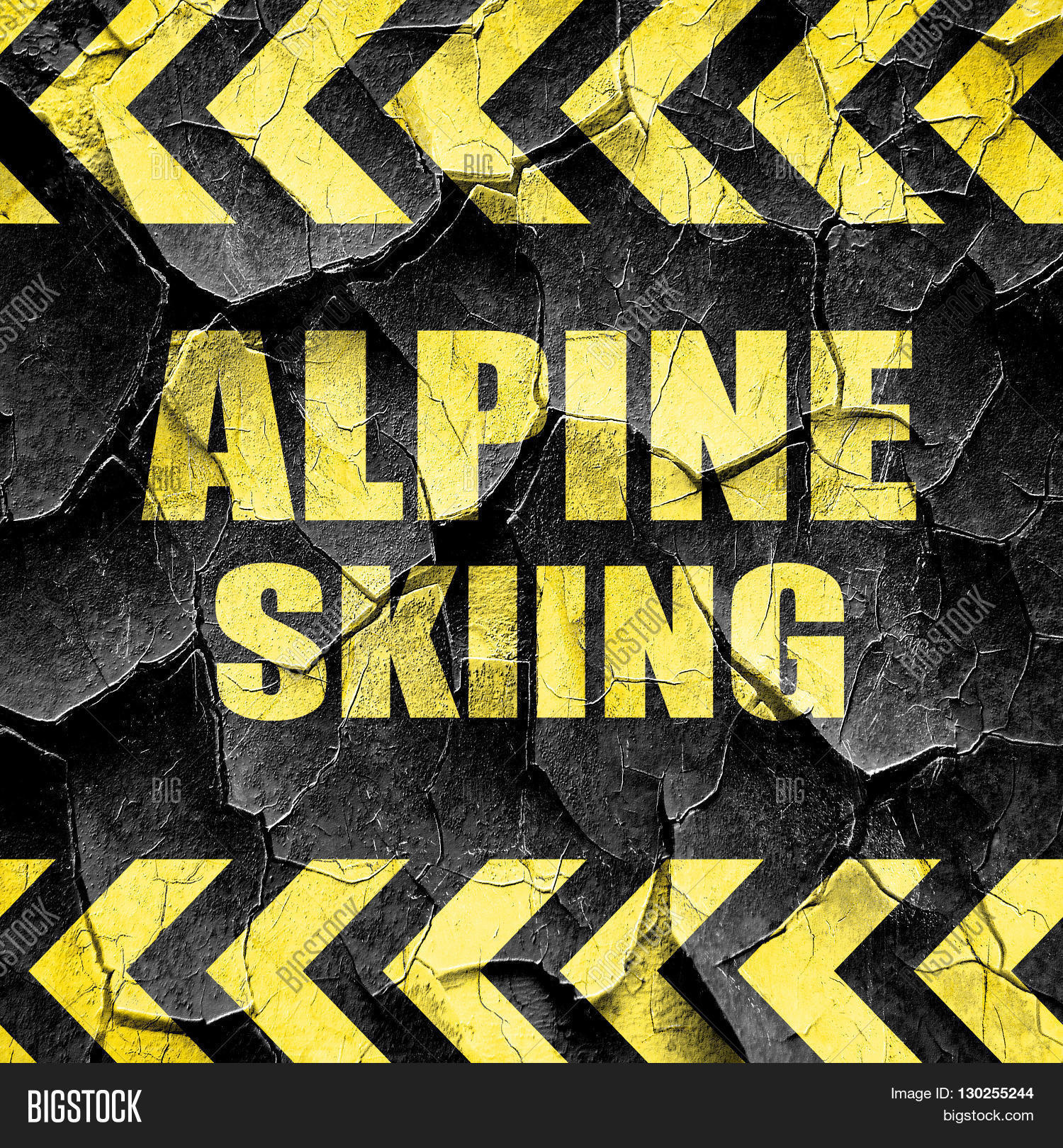 Alpine Skiing Sign Image & Photo (Free Trial) | Bigstock