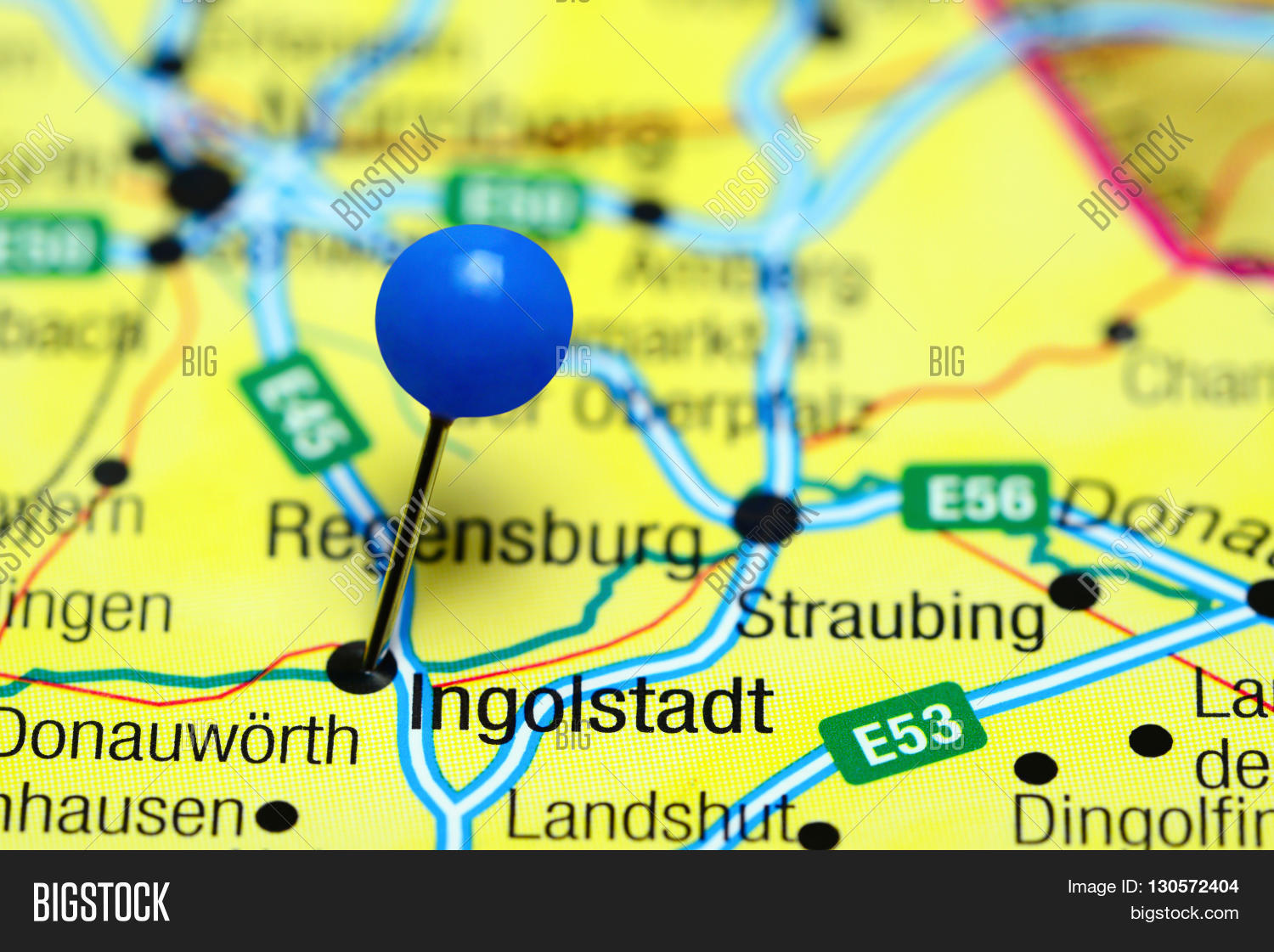 Ingolstadt Pinned On Image & Photo (Free Trial) | Bigstock