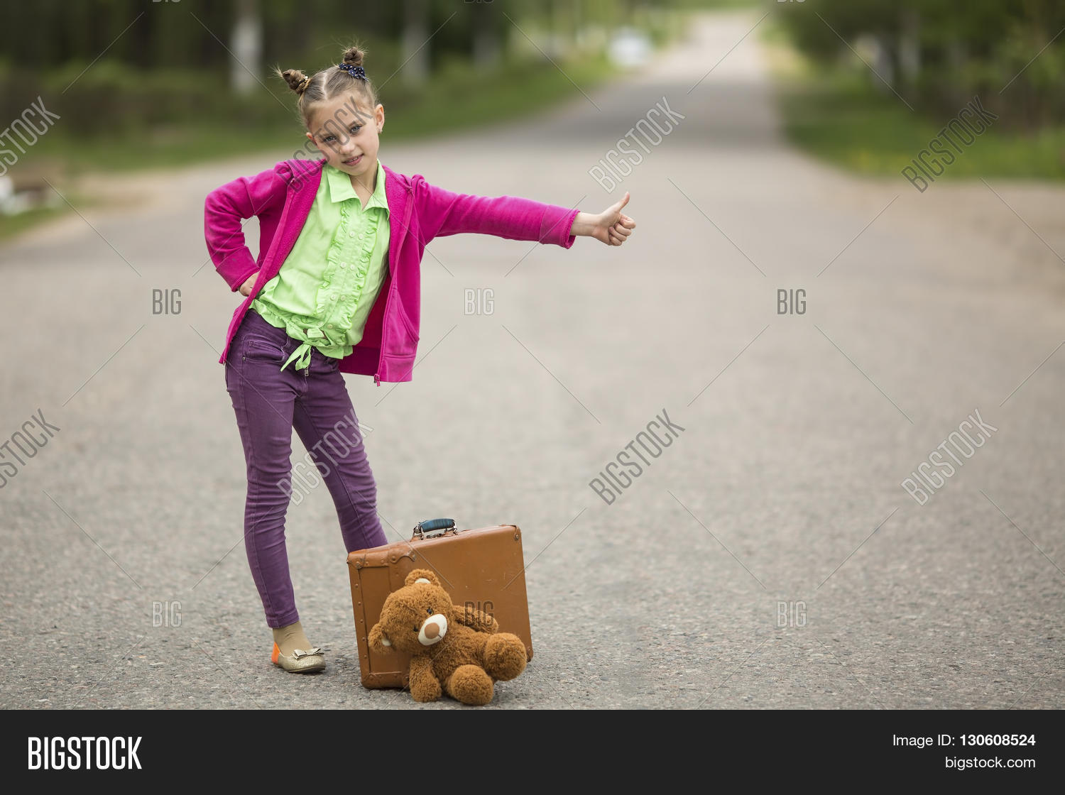 Hitch-hiking Little Image & Photo (Free Trial) | Bigstock