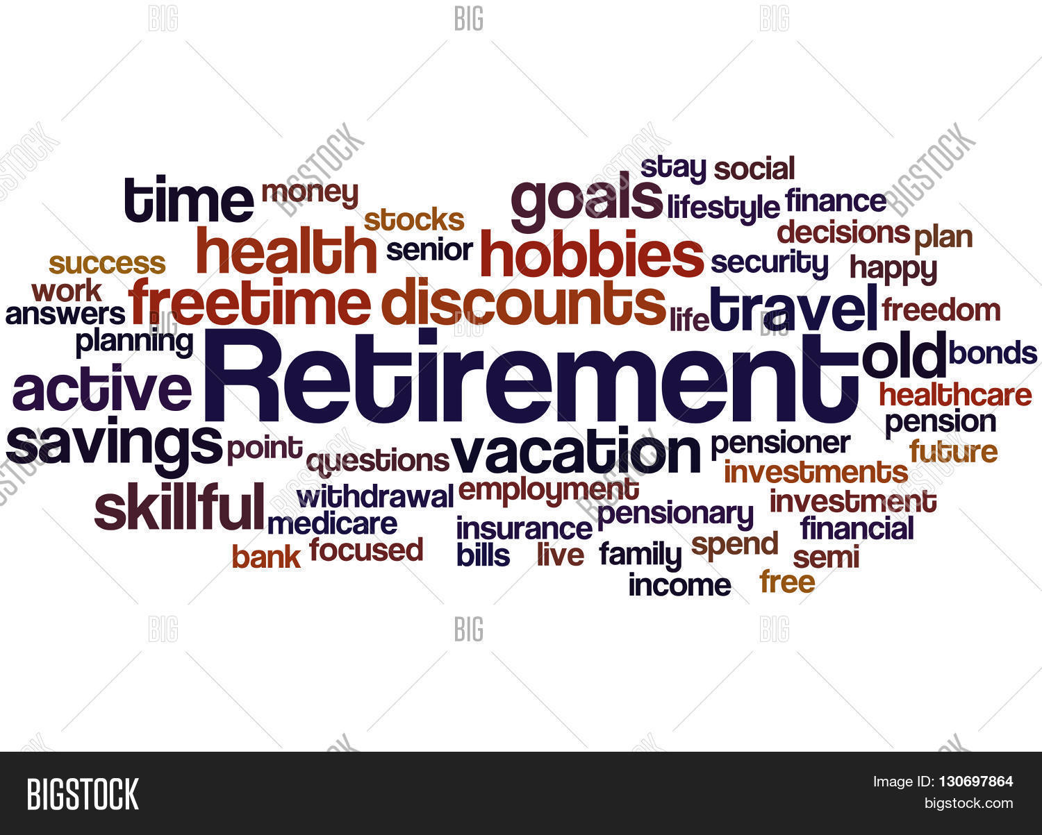 Retirement, Word Cloud Image & Photo (Free Trial) | Bigstock